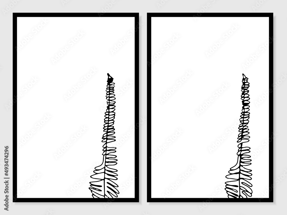 Nature line art Hand drawn. Illustration about Nature line art. Stock ...