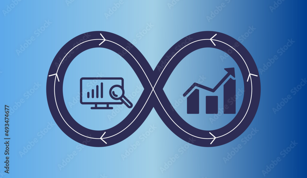 Graphical representation of Continuous Improvements Stock Vector ...