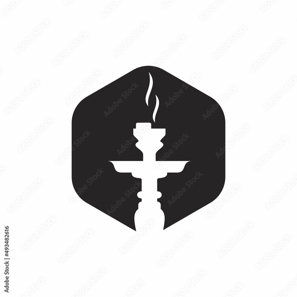 Hookah logo design. Hookah club. Bar. Hookah lounge cafe, Arabian bar ...