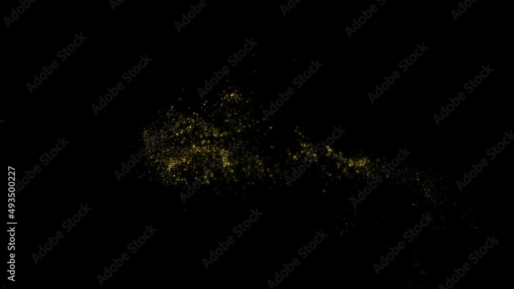 Abstract Light Particle Flowing Loop 4k animation of an abstract ...
