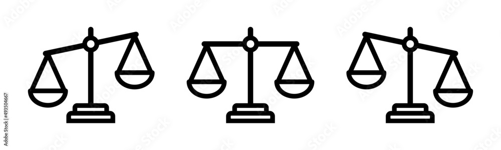 waga ikona Stock Vector | Adobe Stock