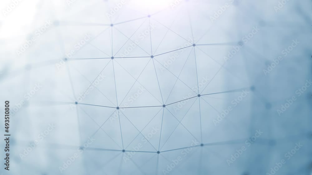 Abstract Plexus Digital Fx Technology Background Loop/ 4k animation of ...