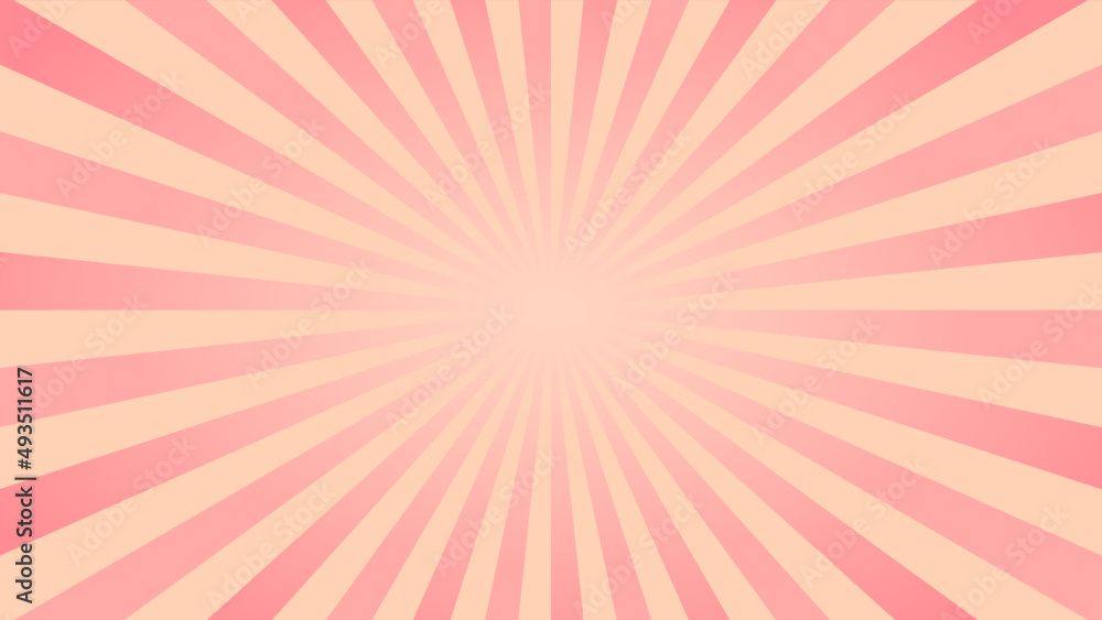 Vintage sun rays retro background. vector illustration. Stock Vector ...