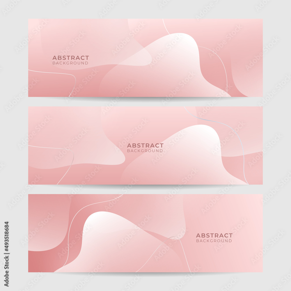 Abstract pink banner background design. Vector abstract graphic design ...