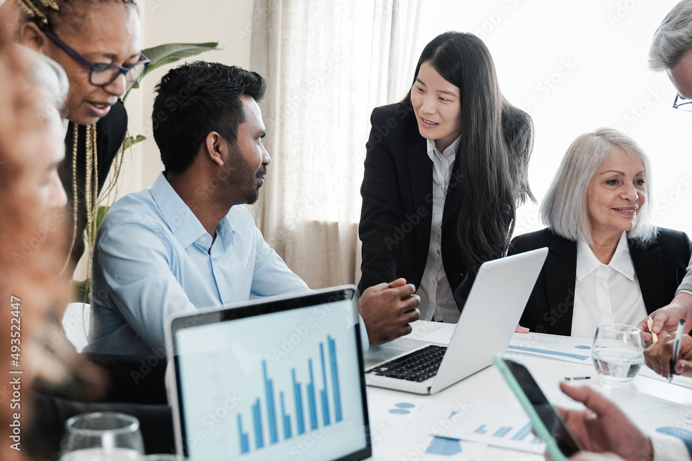 People Working In Bank