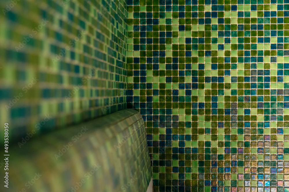 Mosaic steam sauna bath in turkish style. Hammam renovation. Sauna room ...