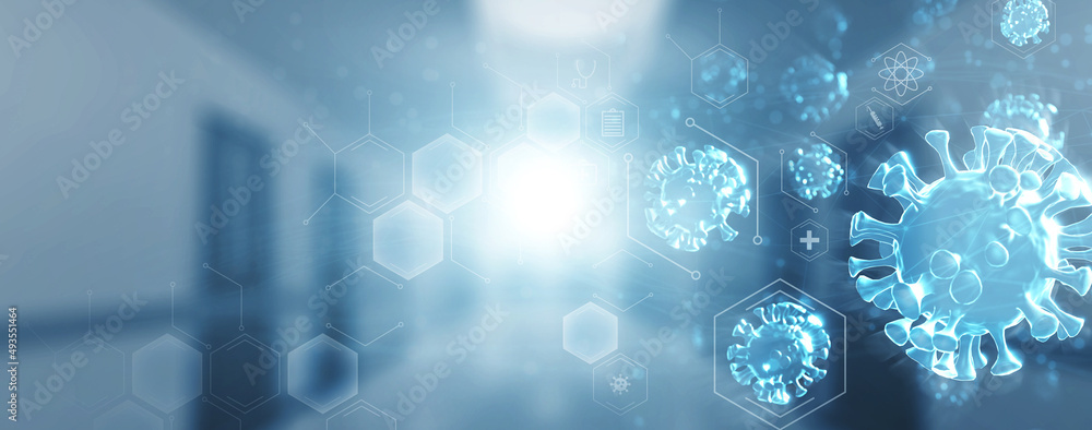 Floating coronavirus disease illness global wide pandemic, COVID-19 ...