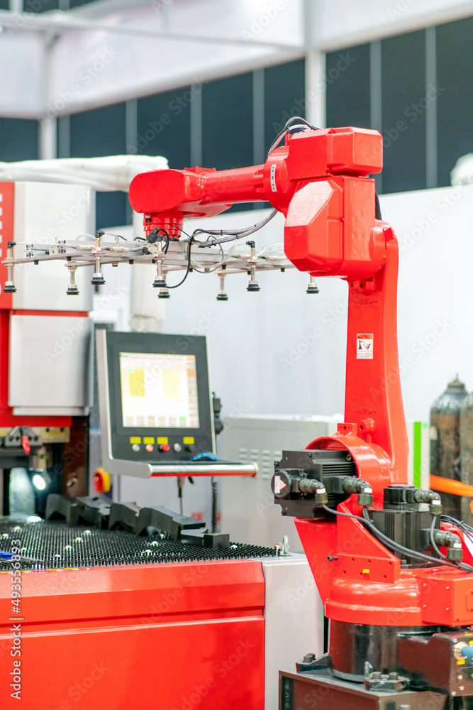 Factory 4.0 concept: The collaboration of robot and CNC machine ...