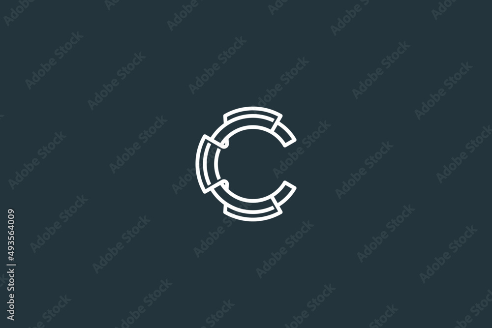 Trendy Letter C Logo Icon Design Stock Vector | Adobe Stock
