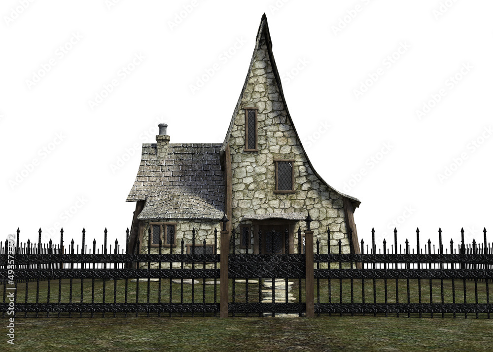 3D Abstract witch house Stock Illustration | Adobe Stock