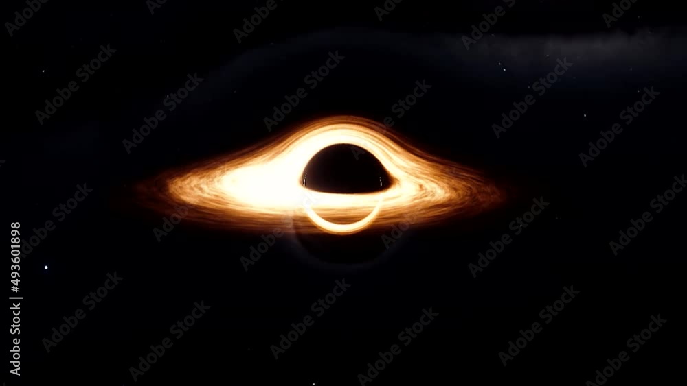 Entering A Black Hole, Realistic Simulation Stock Video | Adobe Stock