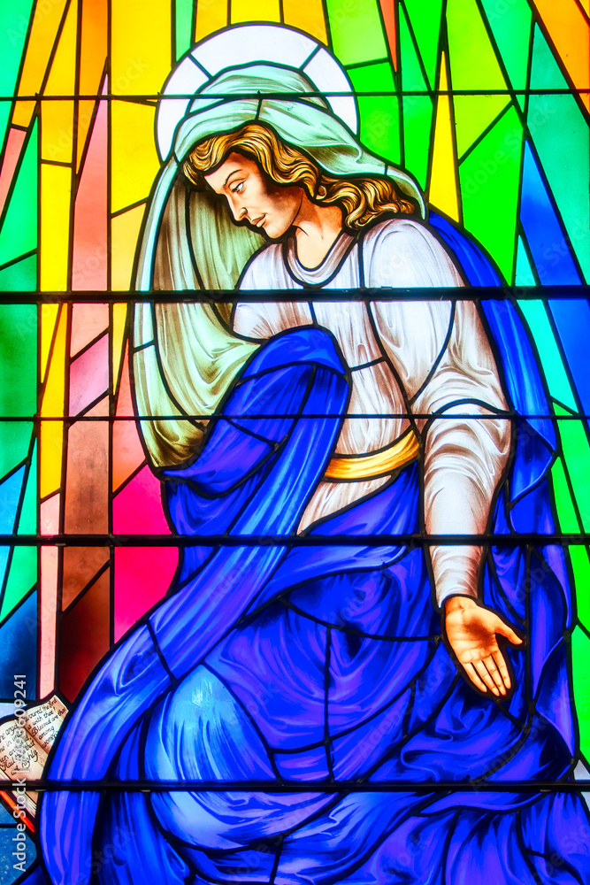 Mary Magdalene or Mary of Magdala seen in the Annunciation of the ...