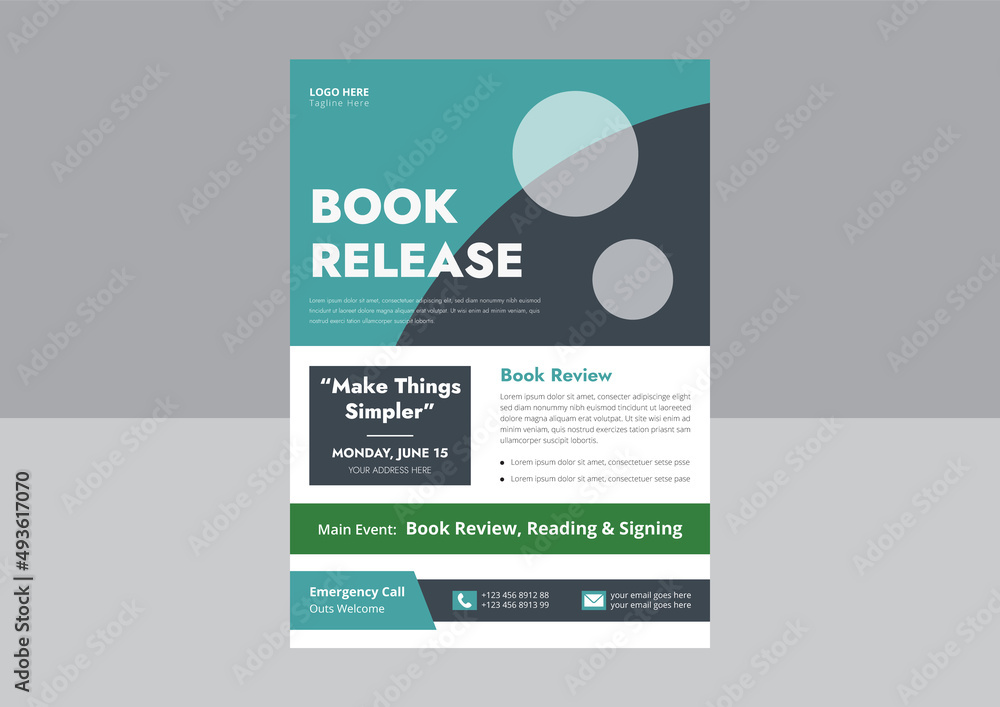 Book Launch Flyer Templates. Book Release and publishing flyer design ...