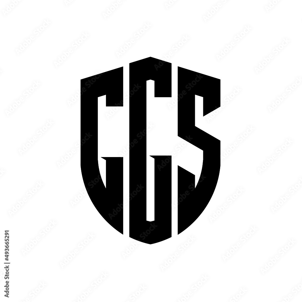 GGS letter logo design. GGS modern letter logo with black background ...