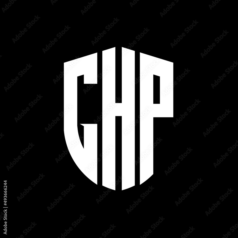 GHP letter logo design. GHP modern letter logo with black background ...