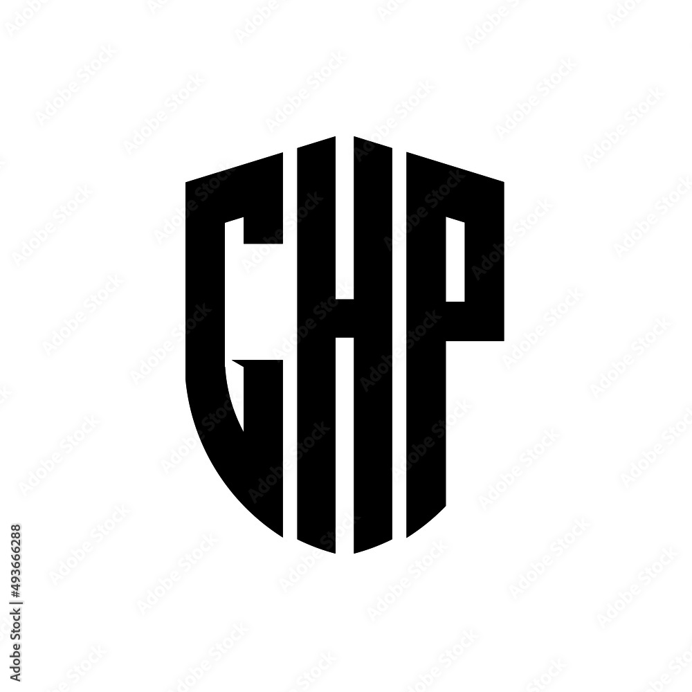 GHP letter logo design. GHP modern letter logo with black background ...