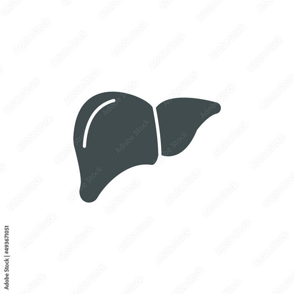 Liver icons symbol vector elements for infographic web Stock Vector ...