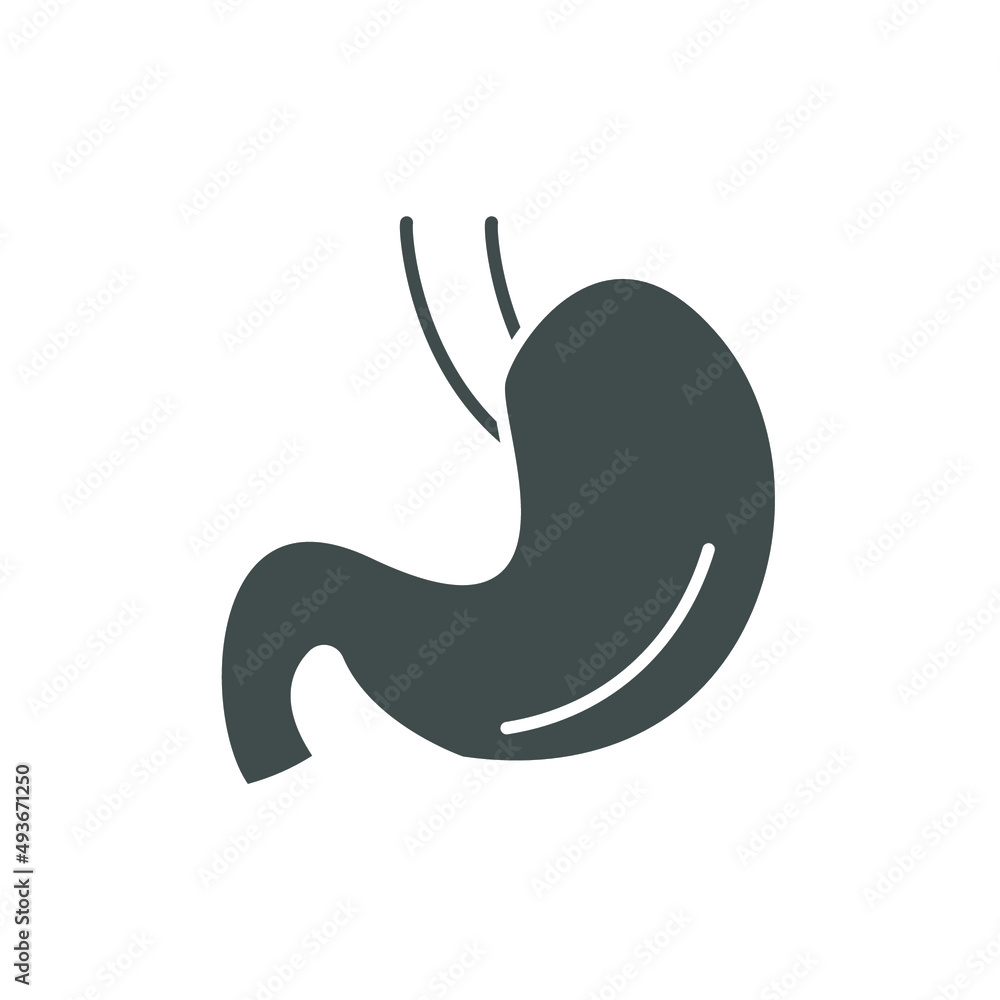 Stomach icons symbol vector elements for infographic web Stock Vector ...