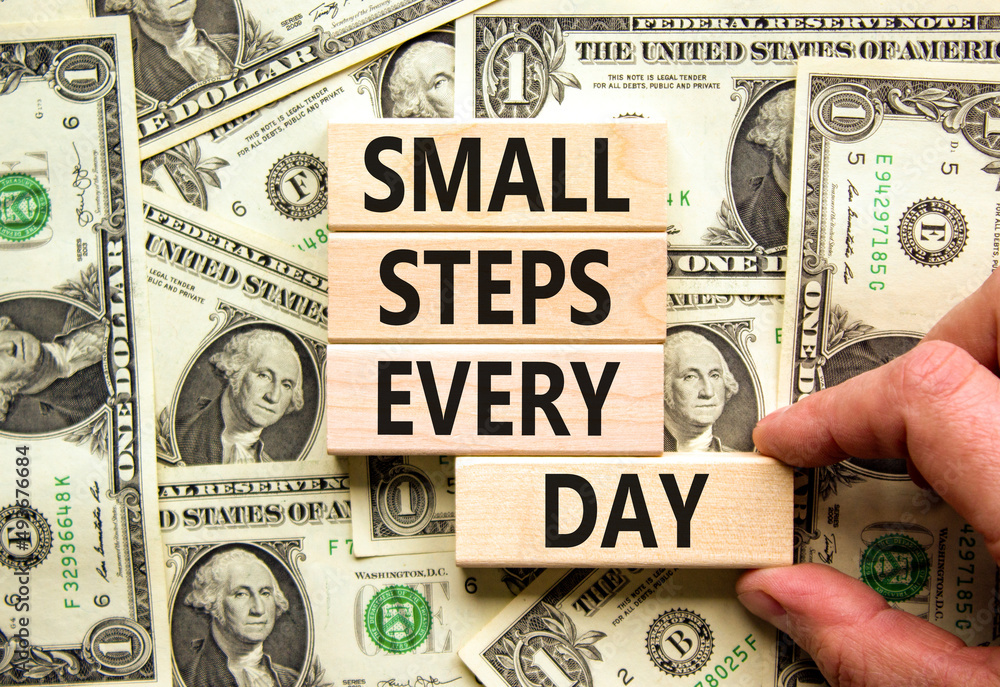 Poster Small steps every day symbol – Wall Art | UkPosters