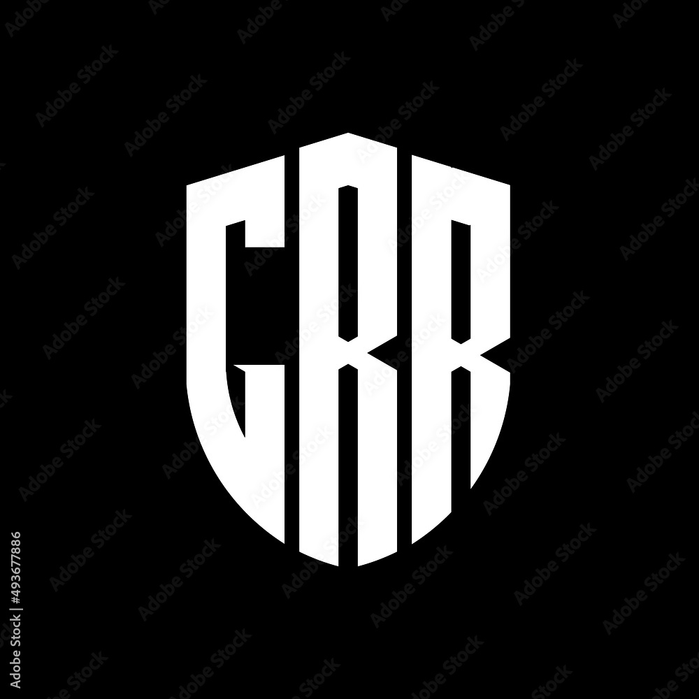 GRR letter logo design. GRR modern letter logo with black background ...