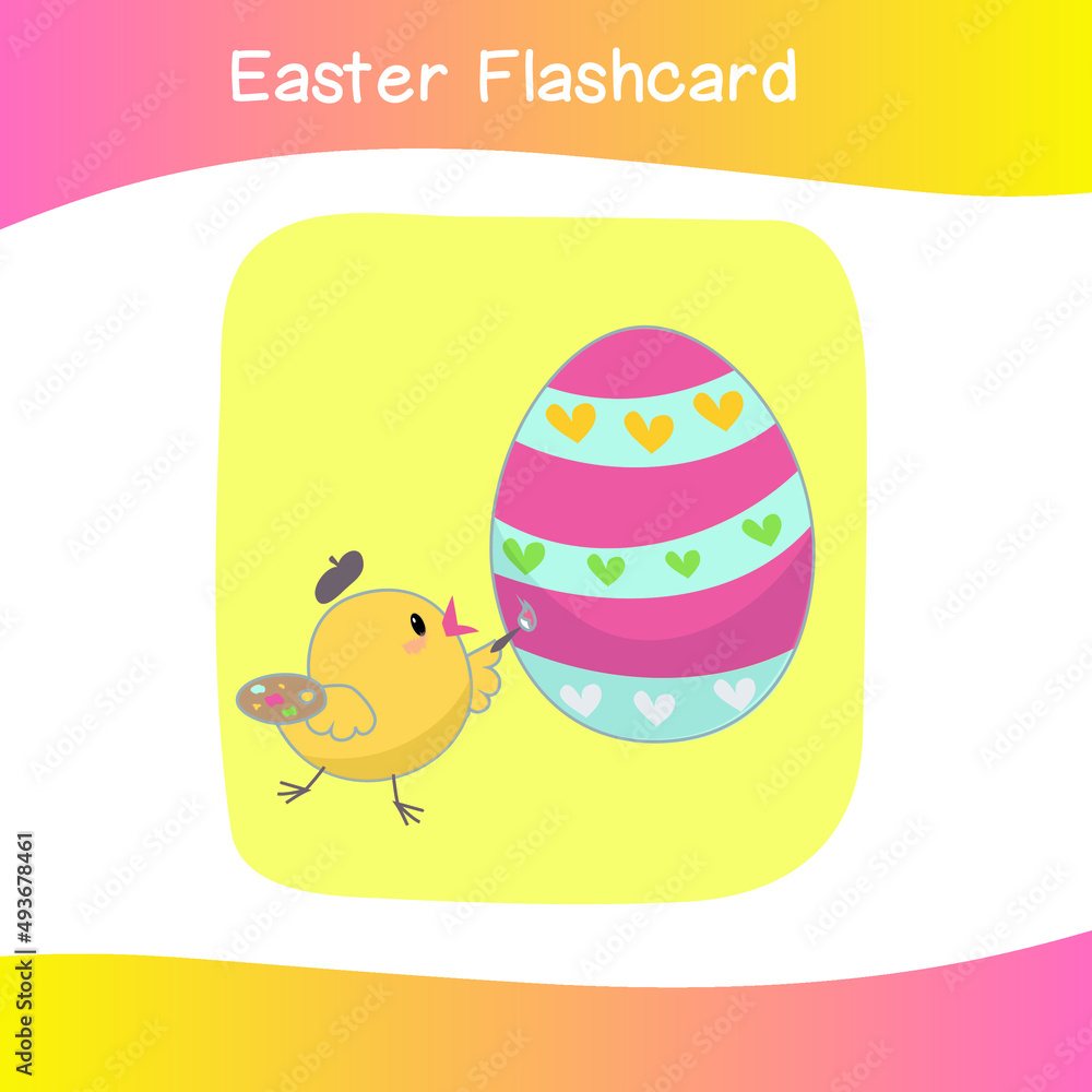 Cute Easter image flashcards collection. flashcards for preschool ...