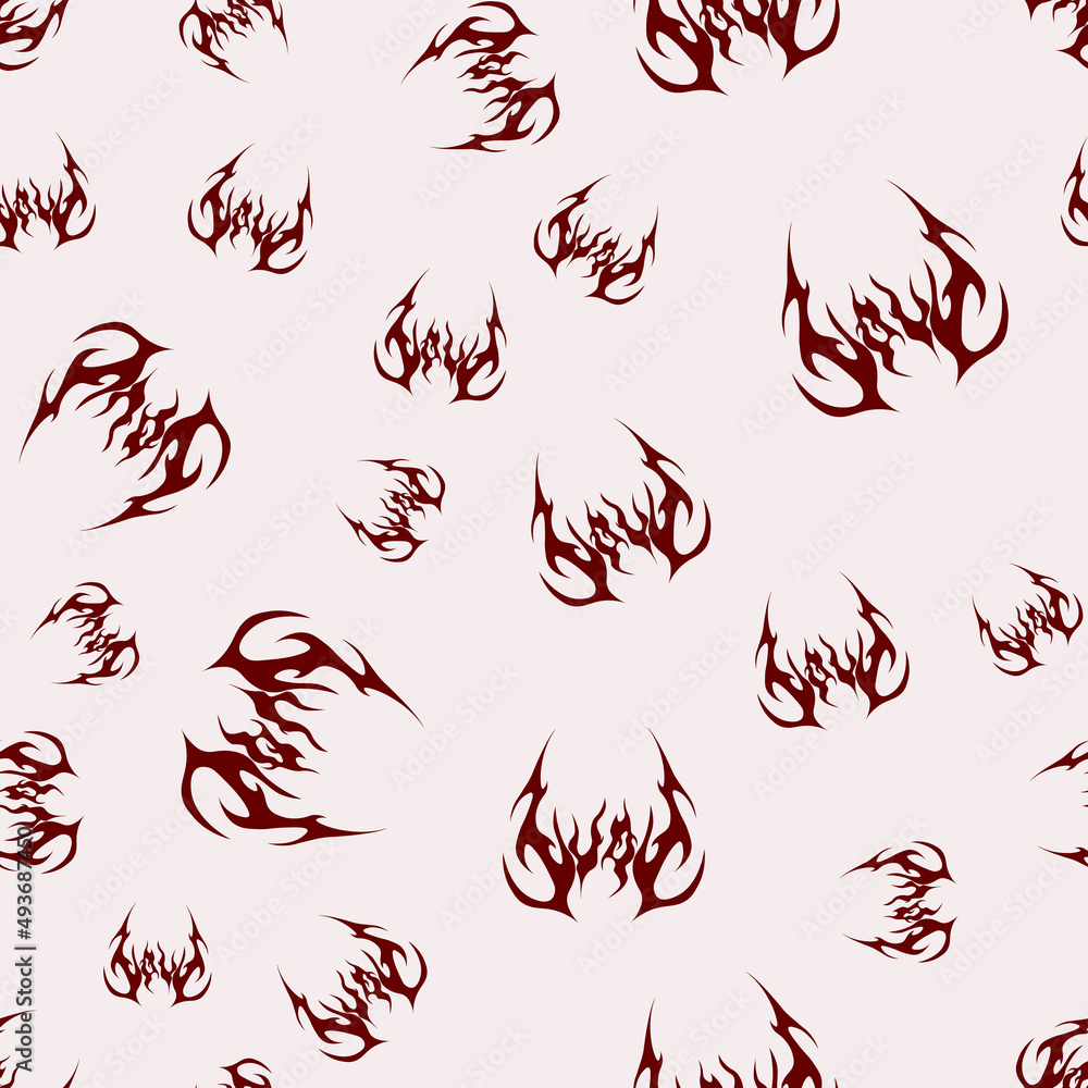 Abstract pattern tattoo love sketch. Artistic goth logo design. Random ...