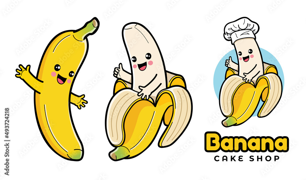 Cute Banana Cartoon