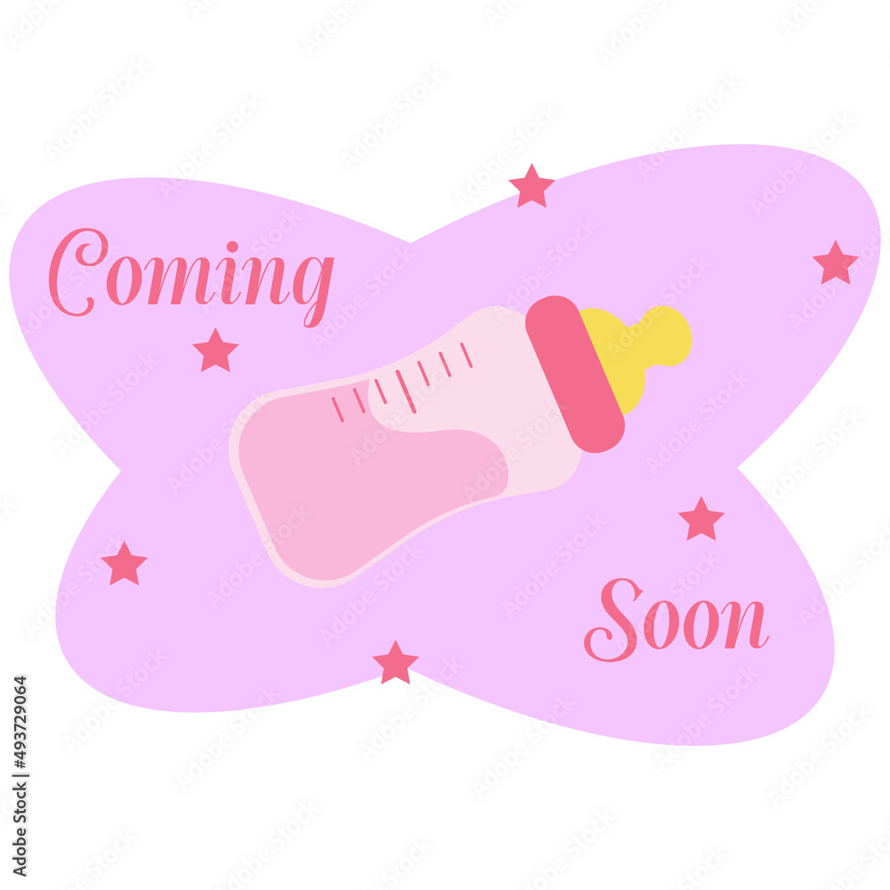 Baby in progress. Baby loading illustration with progress bar. Stock ...