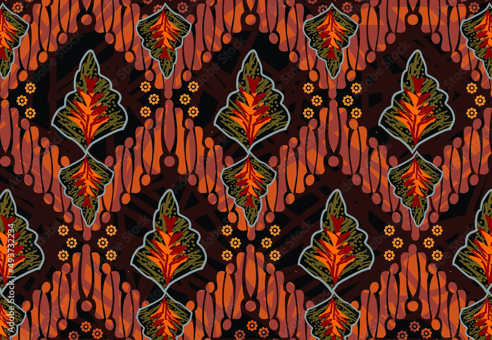 Indonesian batik motif, Batik is a technique of wax-resist dyeing ...