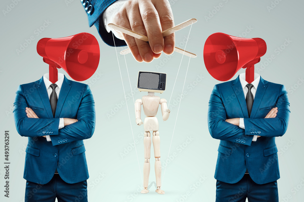 Television zombifies people through propaganda. Manipulation of the ...