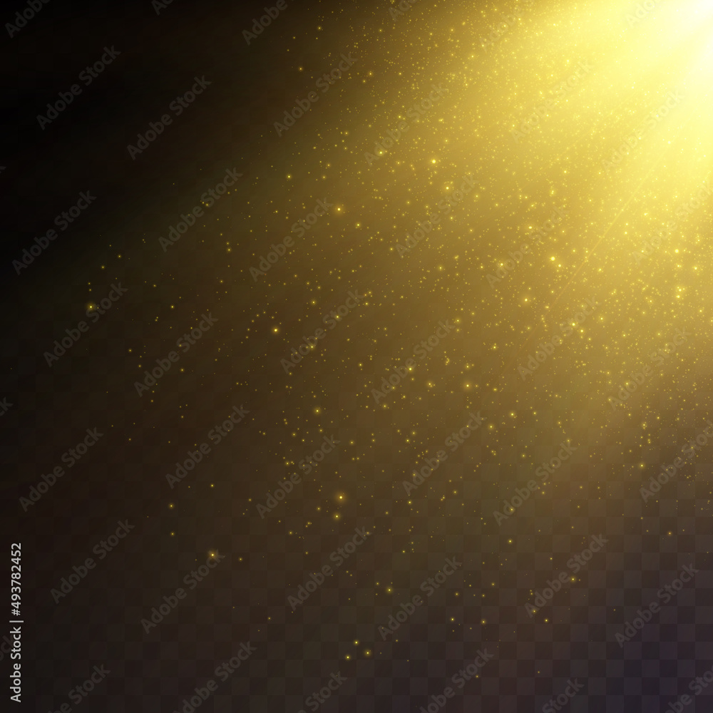 Vector transparent falling sunlight special lens, flare light effect ...