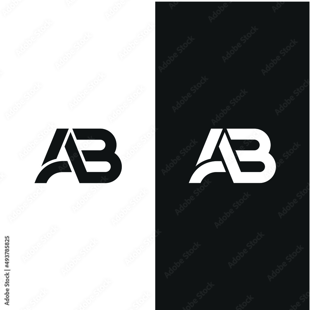 Initial Letter AB Logo Design Inspiration Stock Vector | Adobe Stock