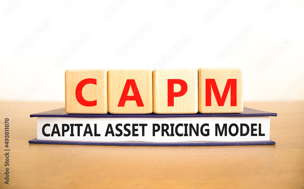 CAPM capital asset pricing model symbol. Concept words CAPM capital ...