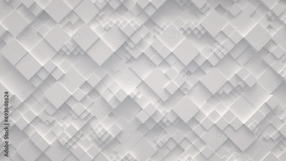 Abstract motion background from random moving cubes, seamless loop ...