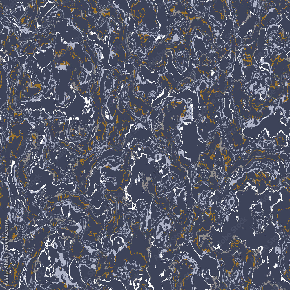 Dark blue marbled masculine seamless texture. Irregular ink blotch ...