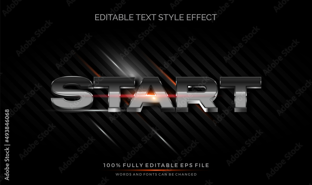 Editable modern text effect. Text style effect. Editable fonts vector ...