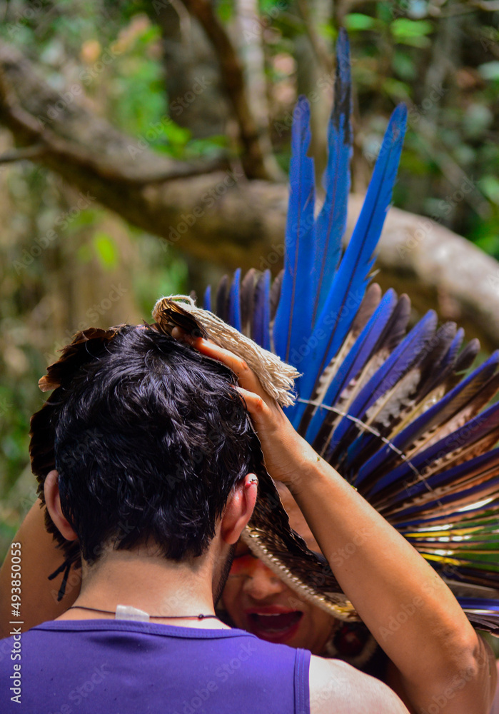 blessing in indigenous ritual, indigenous spiritual ritual, indians in ...