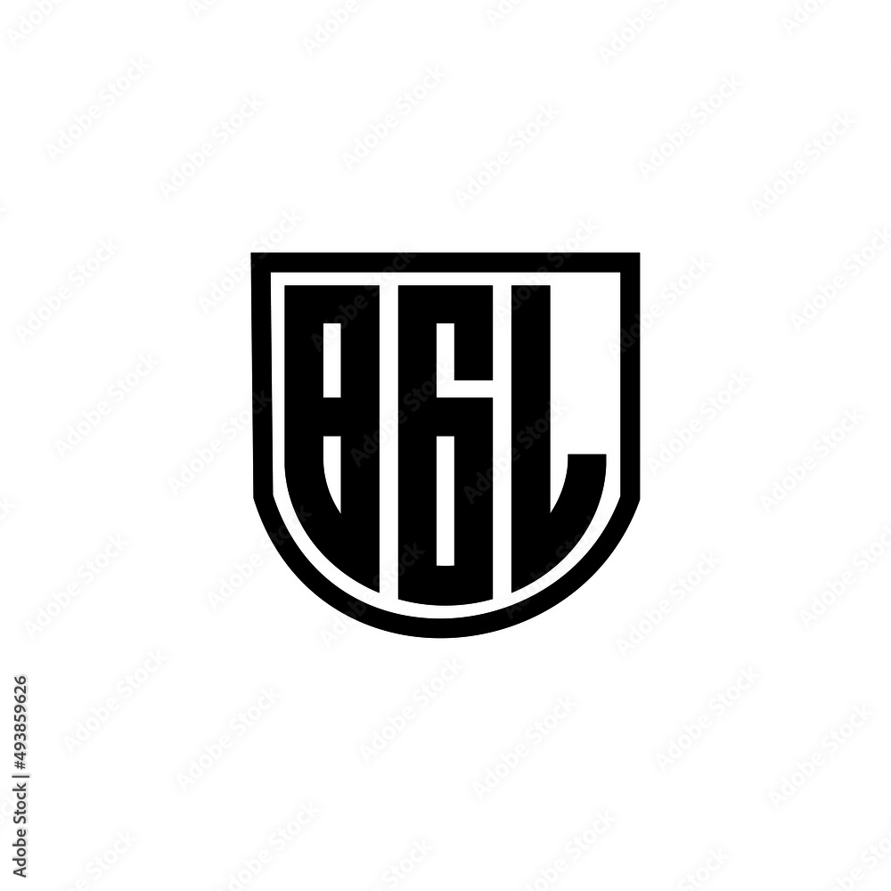 BGL letter logo design with white background in illustrator, vector ...
