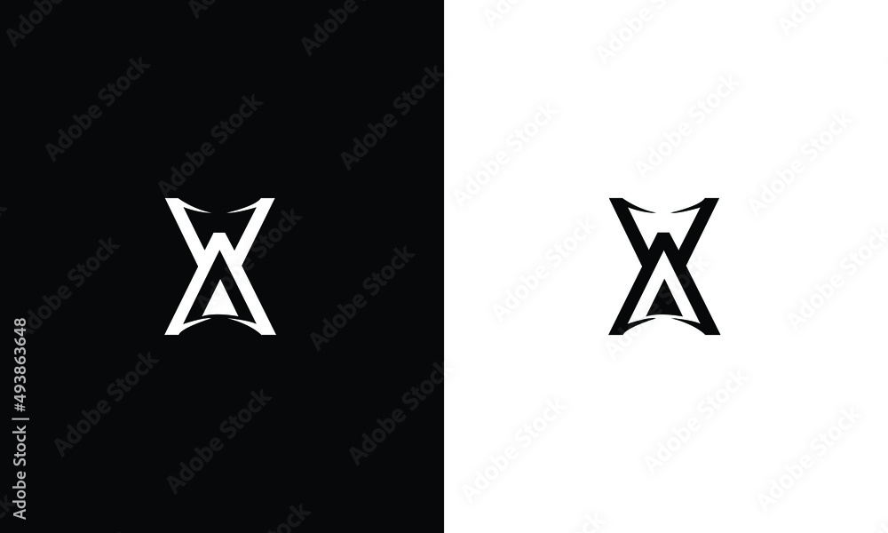 Letter AX, XA, AV, VA logo icon design template elements Stock Vector ...