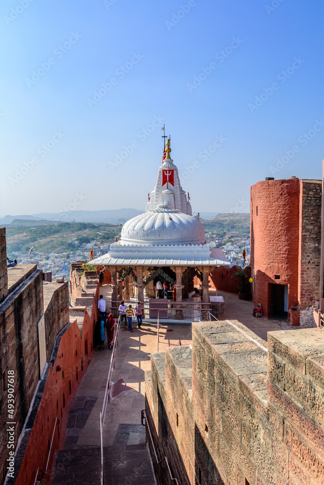 The 15th-century temple is dedicated to the goddess Chamunda Devi and ...