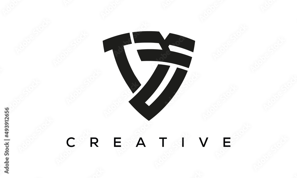 TUK letters logo, security Shield logo vector Stock Vector | Adobe Stock