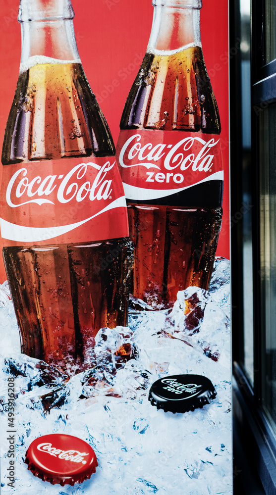 Two classic Coca-Cola bottle Stock Photo | Adobe Stock