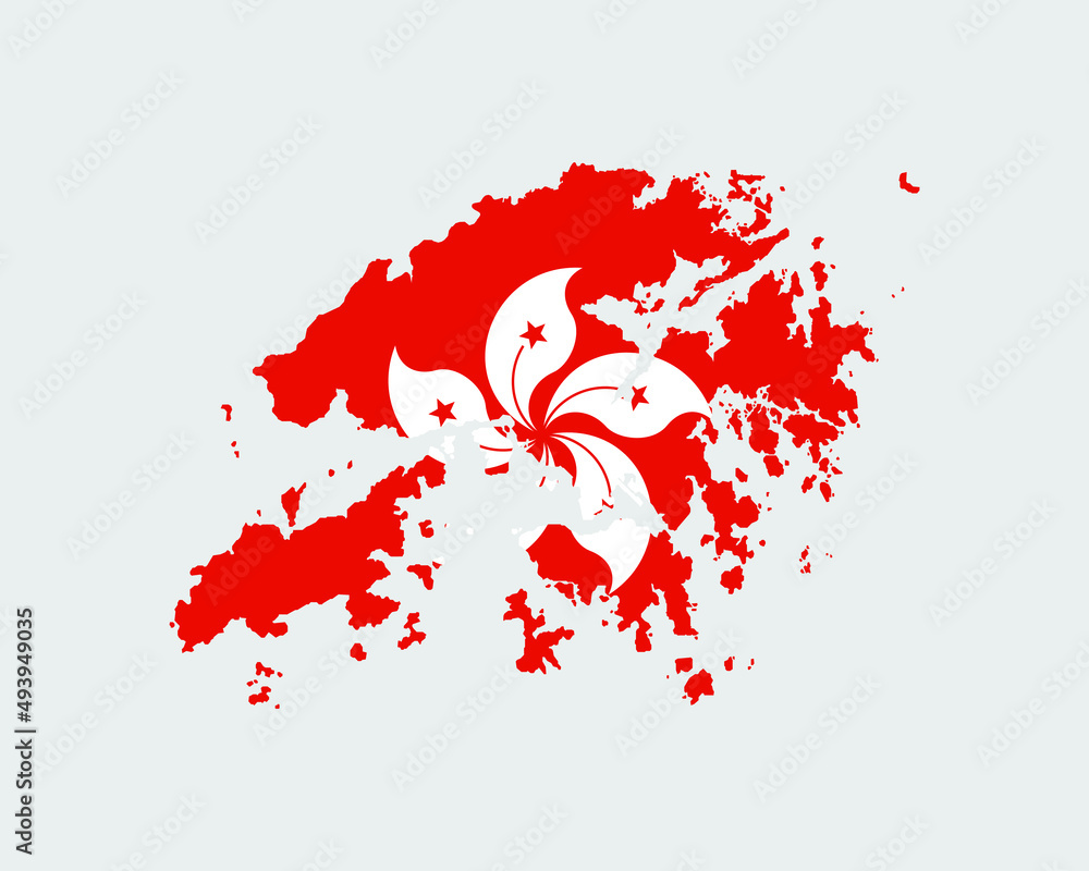 Hong Kong Map Flag. Map of Hong Kong with the Hong Kongese country ... Hong Kong Map Flag. Map of Hong Kong with the Hong Kongese country ...