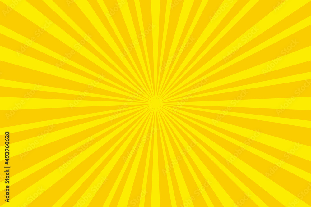 Colorful yellow Sunburst radial background Stock Vector | Adobe Stock