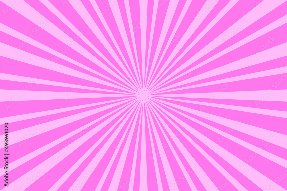 Colorful pink ray star Pattern Background. Sunburst radial backdrop ...