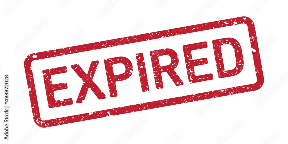 Grunge rubber stamp with text Expired isolated on white background ...