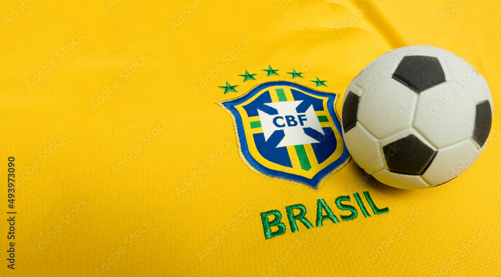 SÃO PAULO, BRAZIL - JUNE 23, 2018: The national symbol or logo of the ...