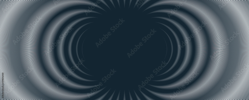 Abstract vector wave background made with linear Moire, op art effect ...