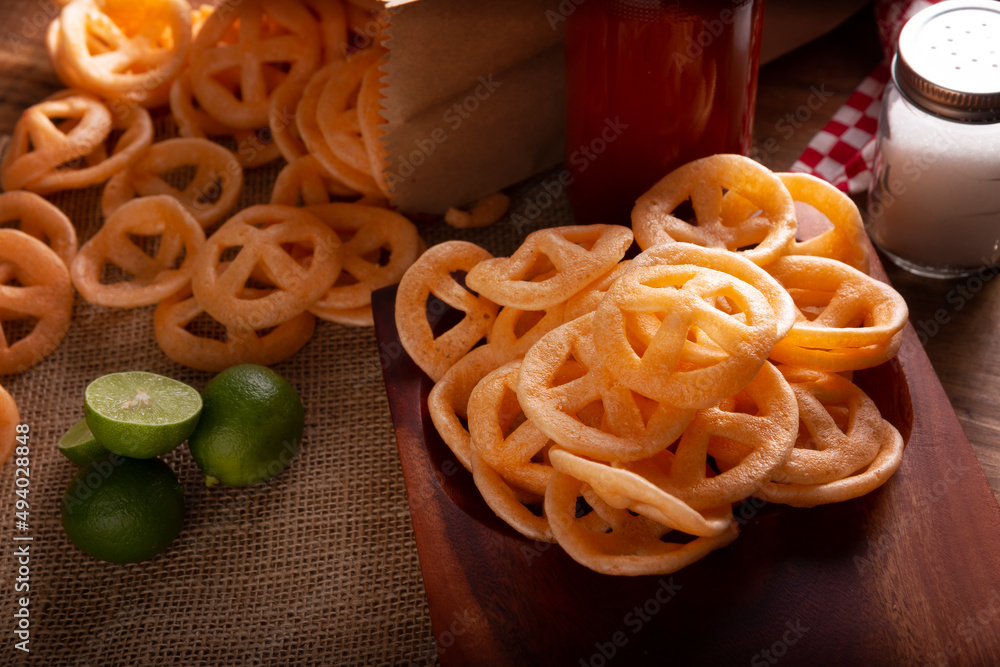 Chicharrones de Harina. Also known as duros, duritos, Mexican wagon ...