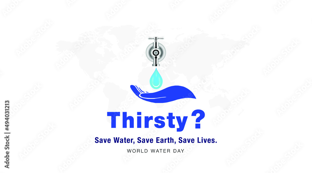 World Water Day banner design for Water conservation with text Save ...